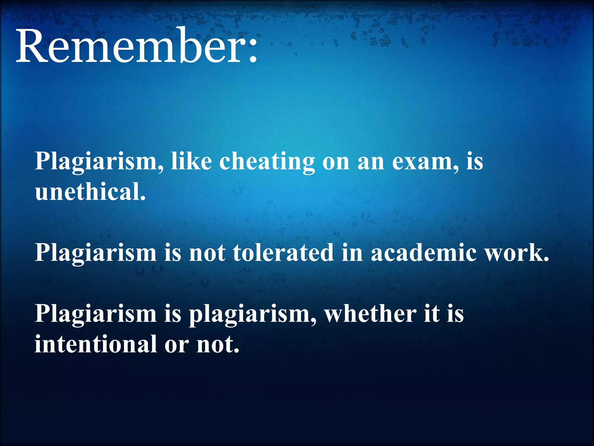 All about plagiarism | PPT