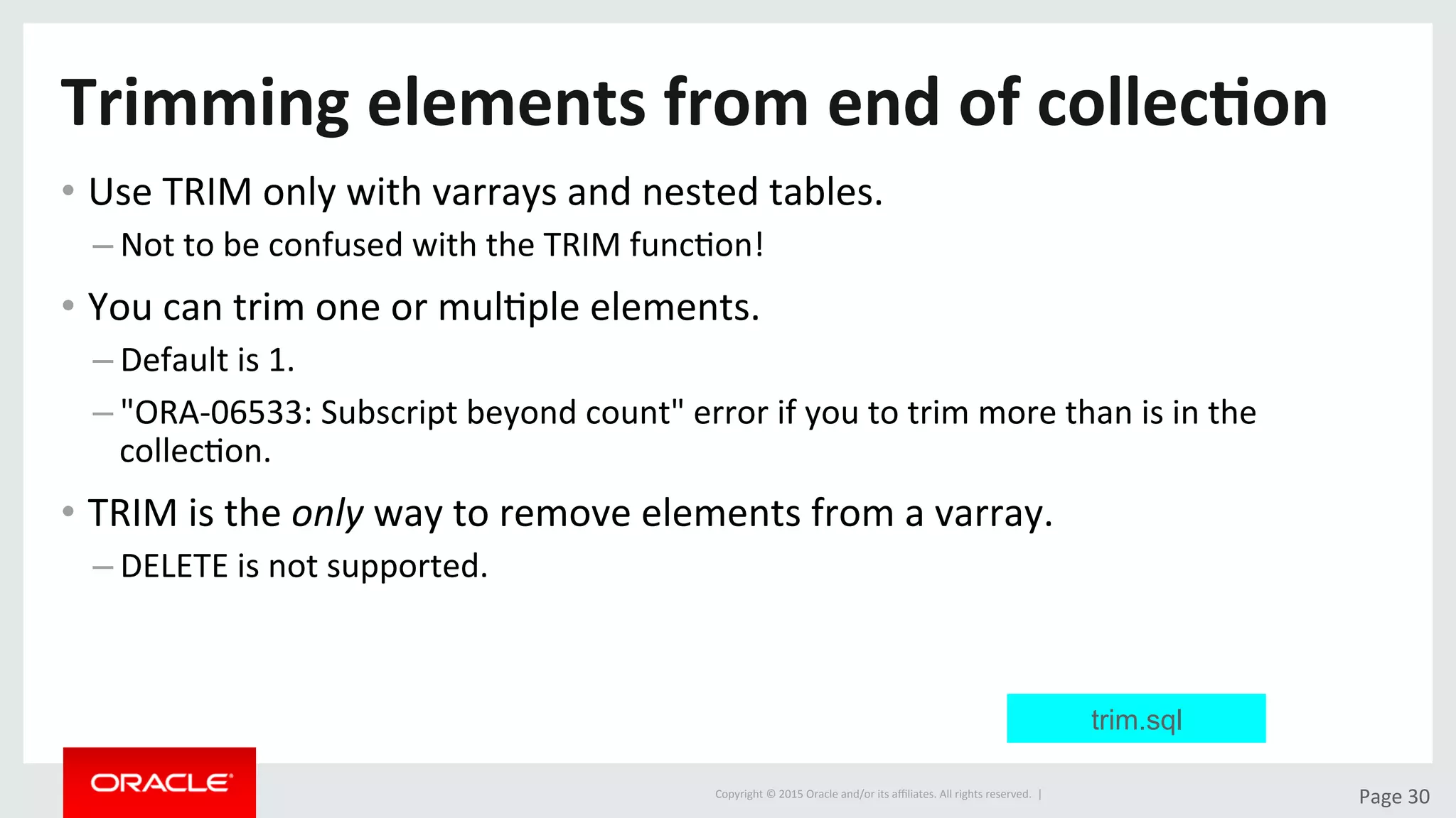 All About PL/SQL Collections | PDF | Databases | Computer Software and ...