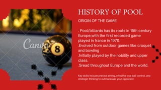 All about Pool Game - The Competitive World of Pool | PPT
