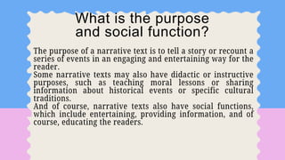 NARRATIVE TEXT PRESENTATION POWERPOINT FOR HIGH SCHOOL | PPT