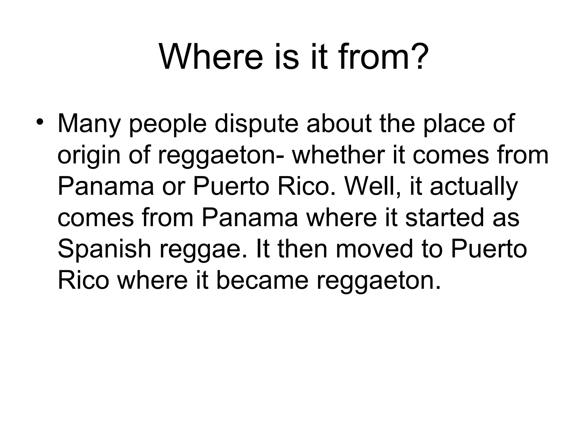 All about reggaeton | PPT