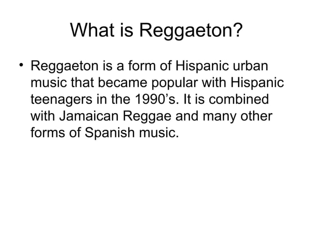 All about reggaeton | PPT