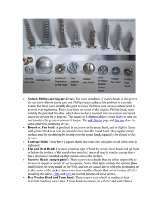 Bolt Screw | PDF | Woodworking | Arts and Crafts