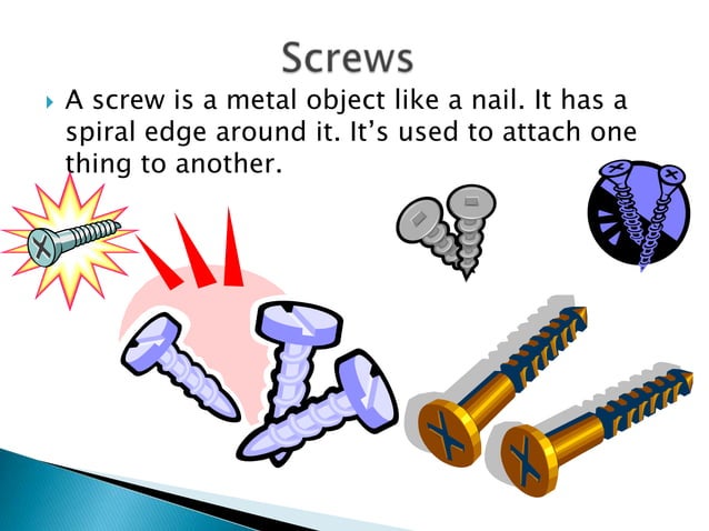All about screws! ryan | PPT