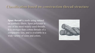 All about sewing threads | PPTX