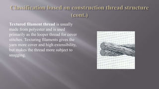 All about sewing threads | PPTX