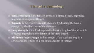 All about sewing threads | PPTX