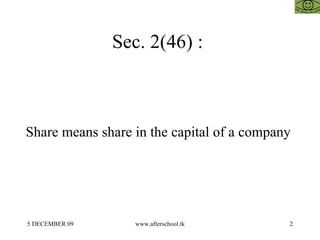 All about shares and how to issue and buy back them | PPT