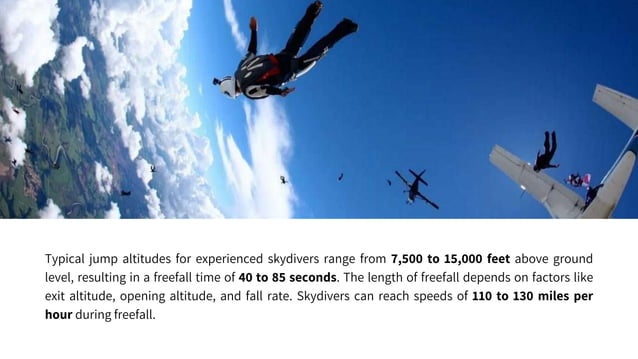 HOPE 4 Recreational Outdoor Activities: Skydiving | PPTX | Extreme ...