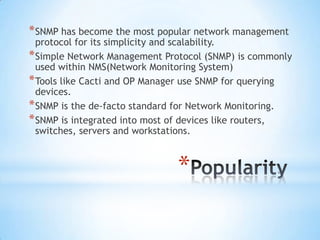 All about snmp | PPTX | Computer Networking | Computing