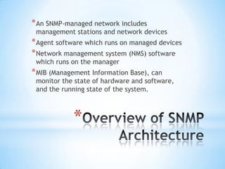 All about snmp | PPTX | Computer Networking | Computing