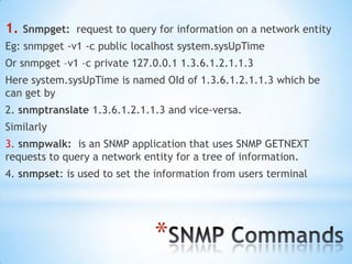 All about snmp | PPT