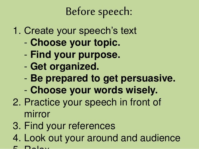 All about speech