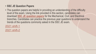 SSC-JE-Syllabus_PYQ_All about SSC JE.pptx | Civil Engineering Industry ...