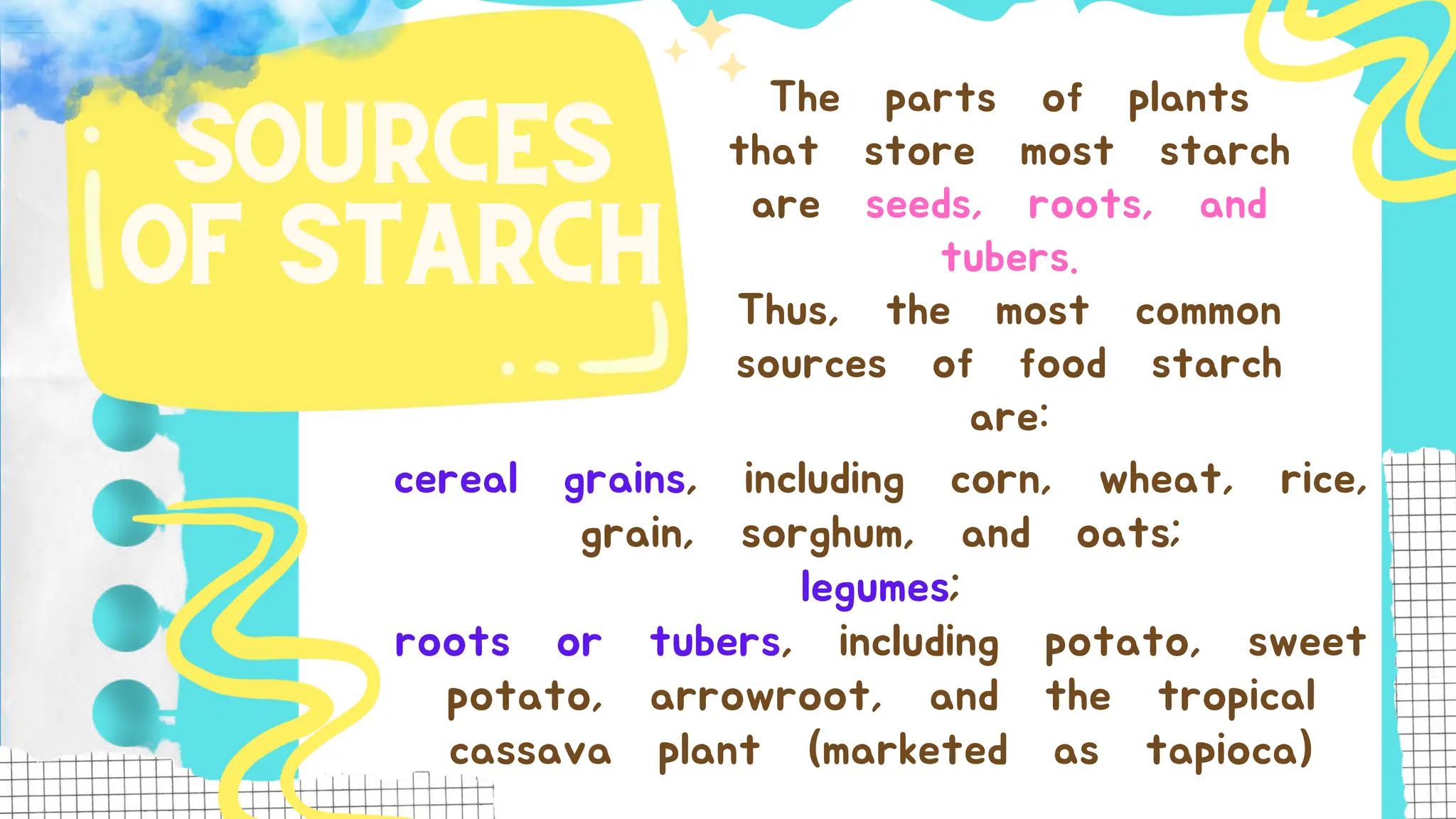All About Starch and cereals as well as the examples of starch and ...