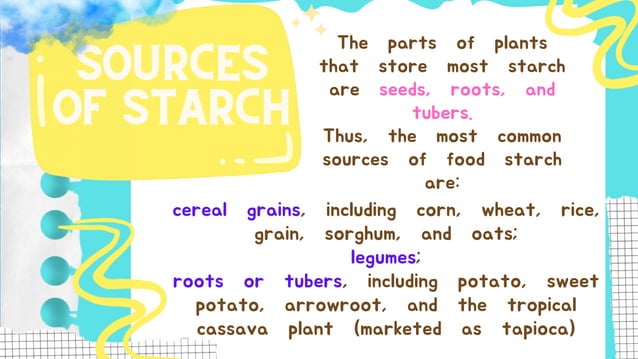 All About Starch and cereals as well as the examples of starch and ...