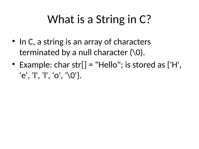 All_About_Strings_in_C_Programming.pptxn | PPT