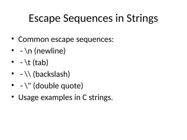 All_About_Strings_in_C_Programming.pptxn | PPT