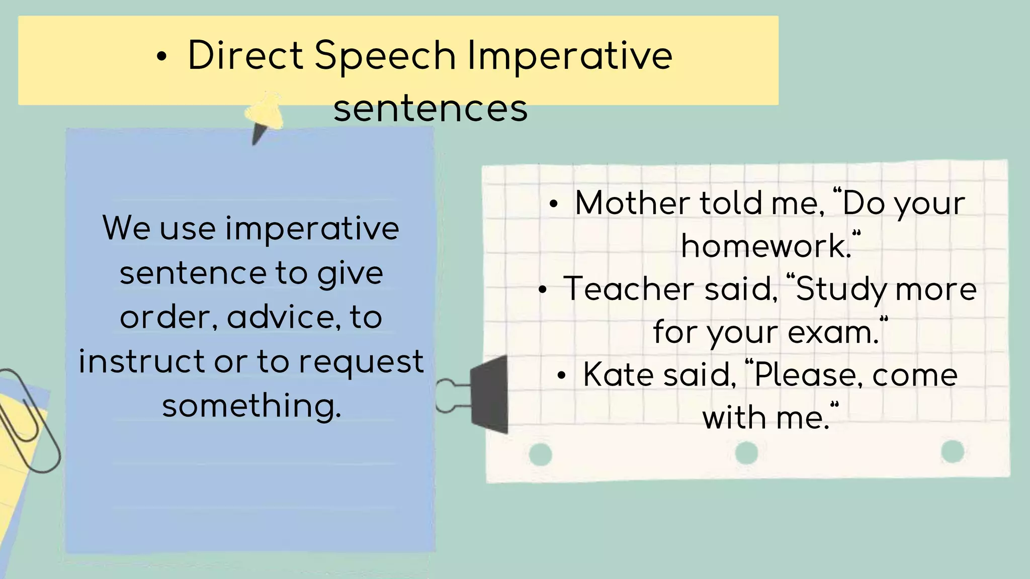 Direct and Reported speech | PPTX