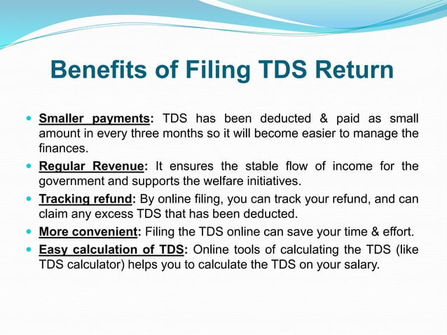 All About TDS Return Filing Online 2024.pptx | Personal Taxes | Personal Finance