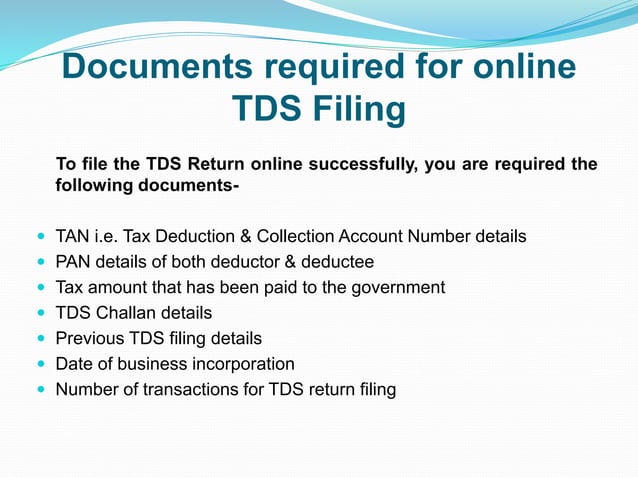 All About TDS Return Filing Online 2024.pptx | Personal Taxes | Personal Finance