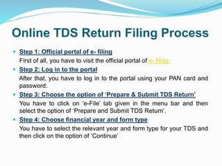 All About TDS Return Filing Online 2024.pptx