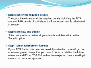 All About TDS Return Filing Online 2024.pptx