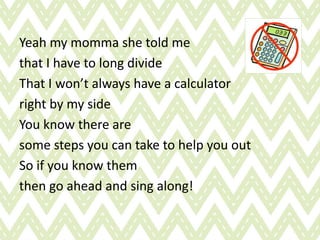 All about that long division with music | PPTX