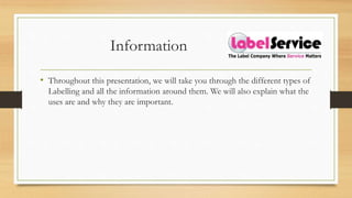 All about the different types of labels | PPT