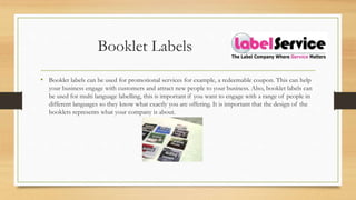 All about the different types of labels | PPT