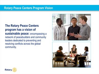 All About the Rotary Peace Fellowship | PPTX | Professional School ...