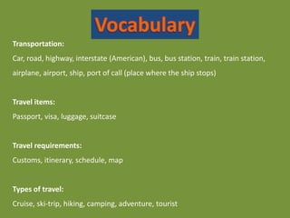 All about traveling | PPTX