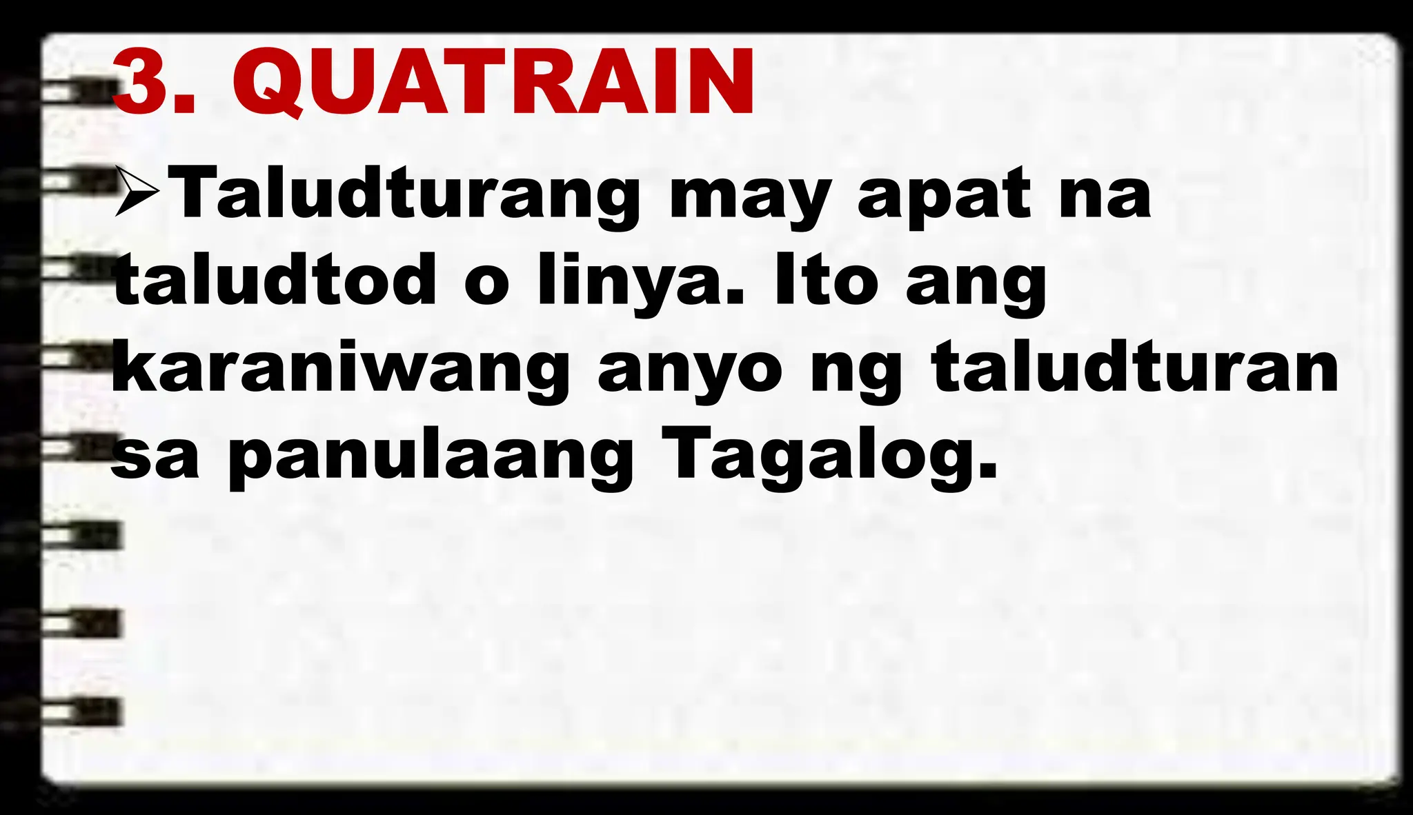 Ang Tula at ang mga Elemento Nito .ppt