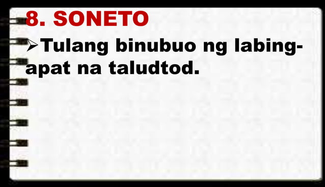 Ang Tula at ang mga Elemento Nito .ppt