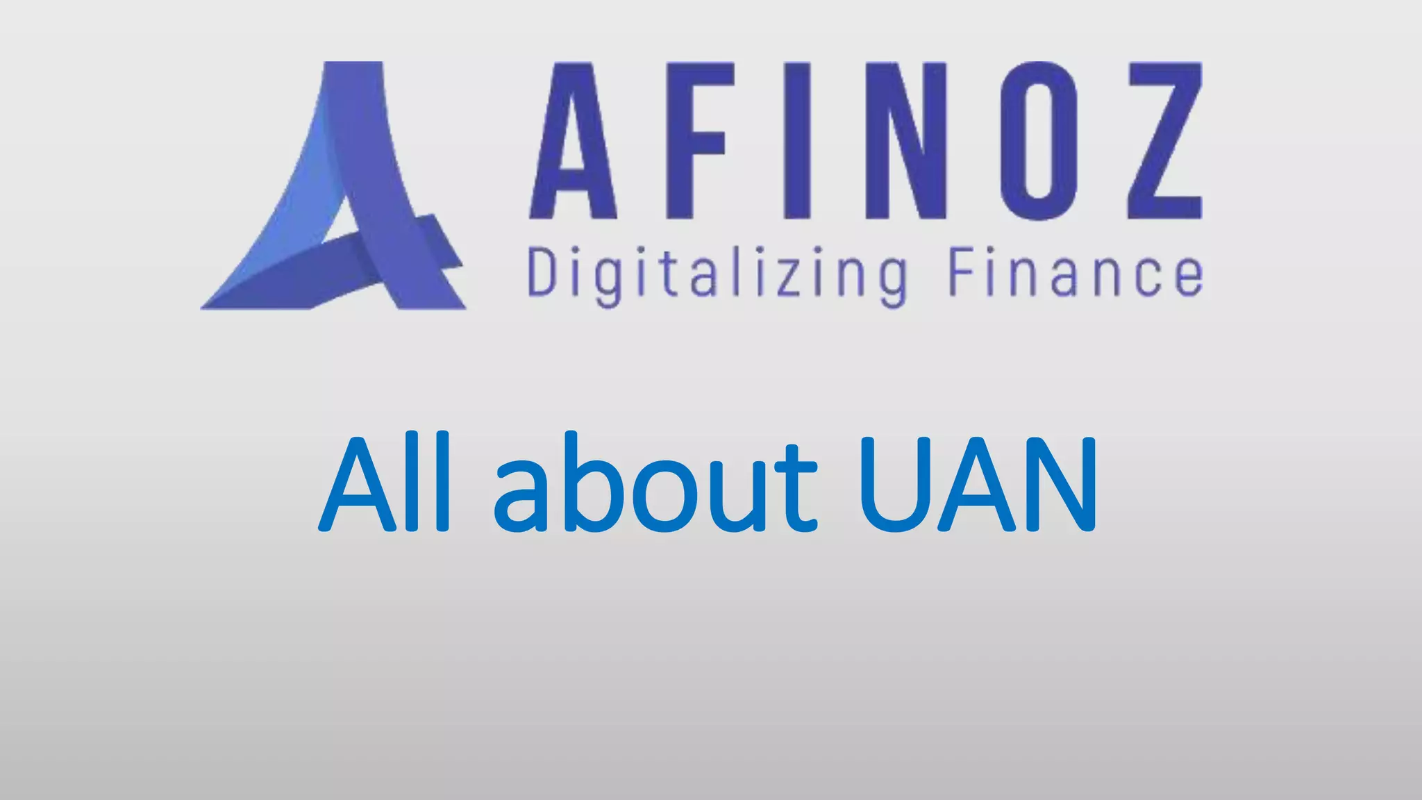 All about UAN | PPTX