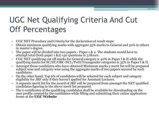 UGC-NET BRIEF DETAILS ALL ABOUT UGC NET EXAM | PDF
