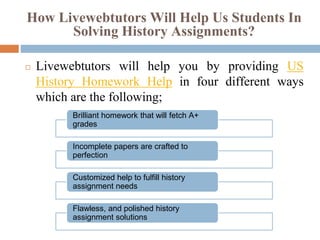 All about us history homework help | PPTX