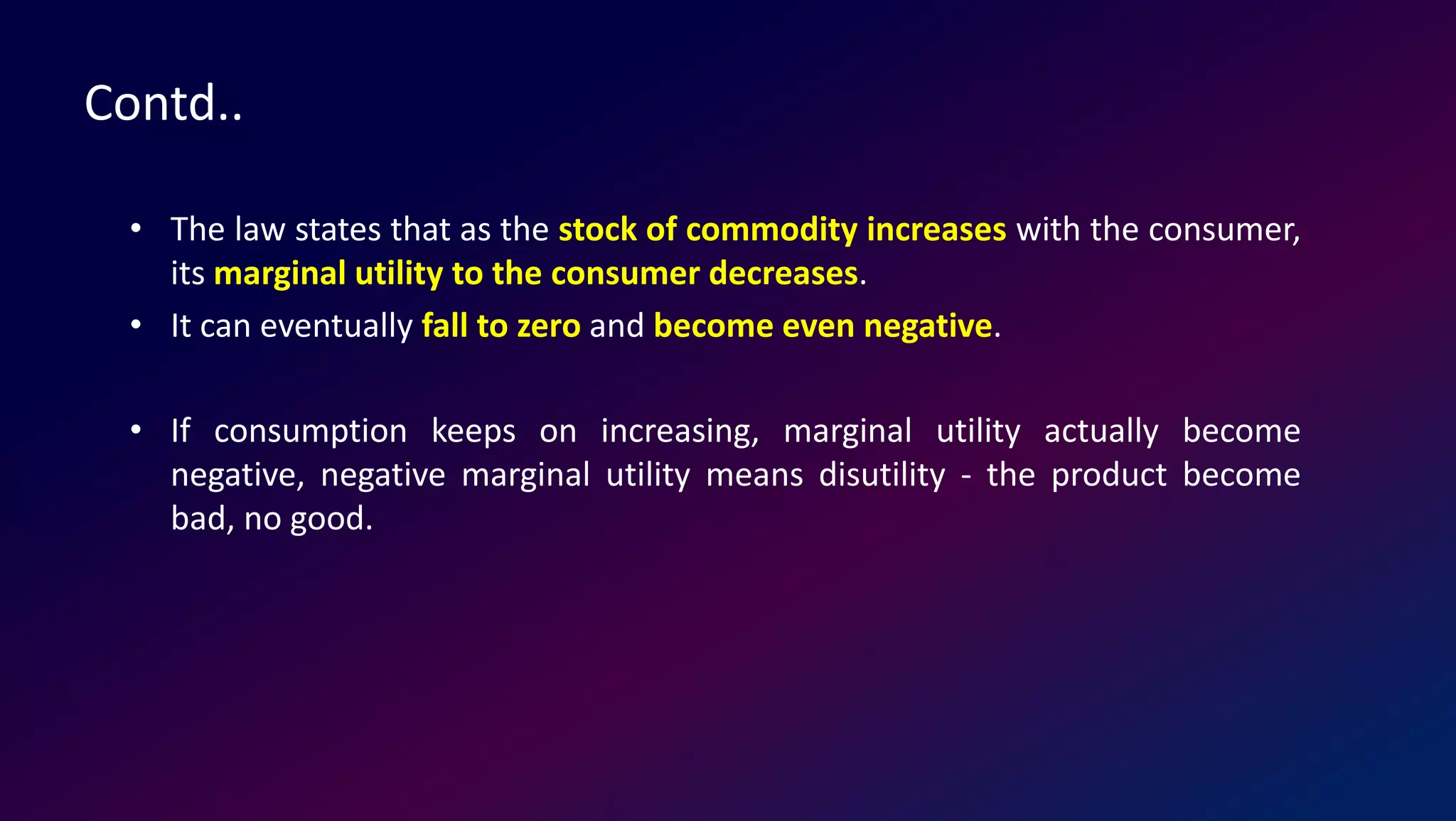 Utility - Concept and Types - Law of Diminishing Marginal Utility ...