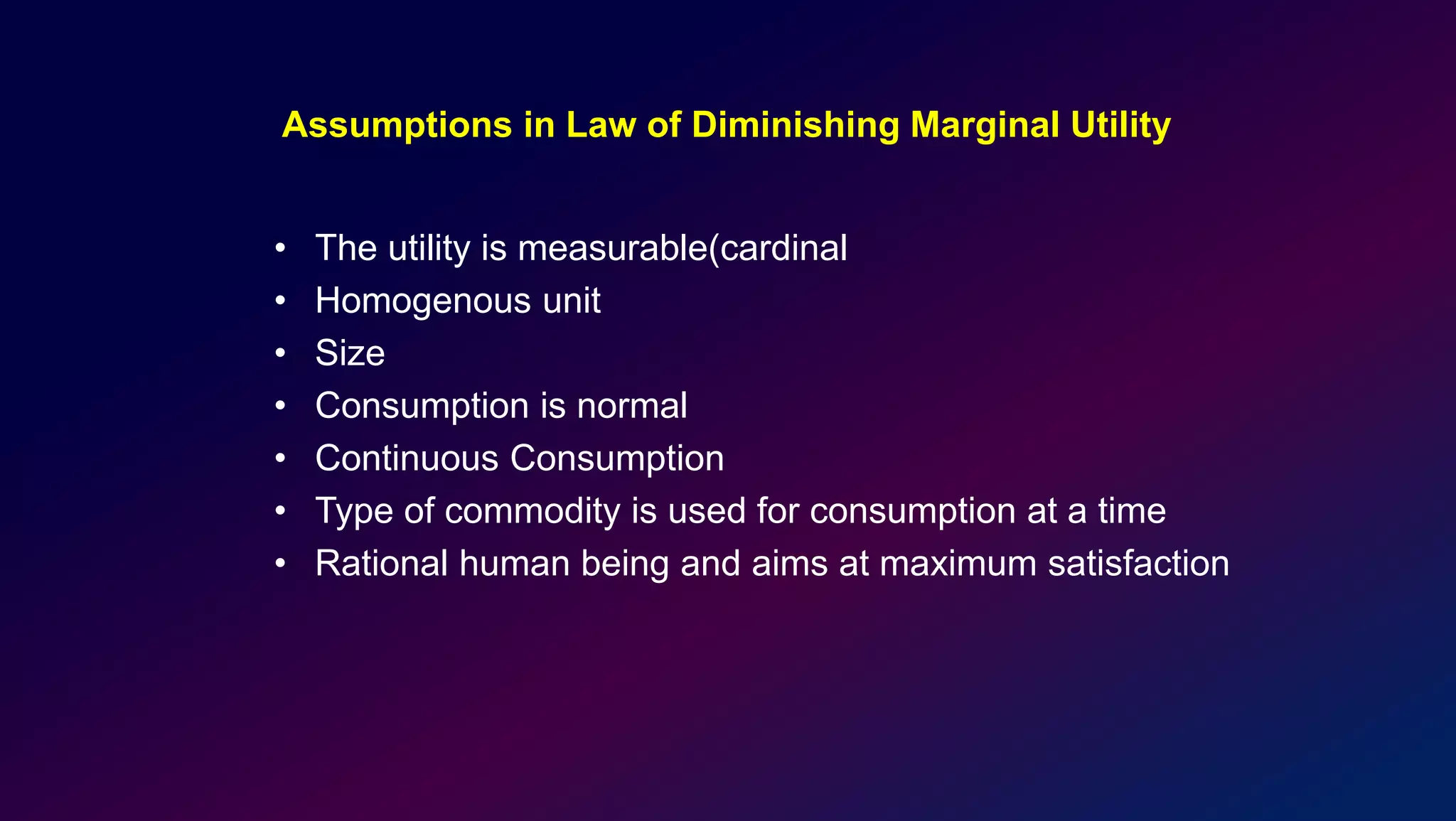 Utility - Concept and Types - Law of Diminishing Marginal Utility ...