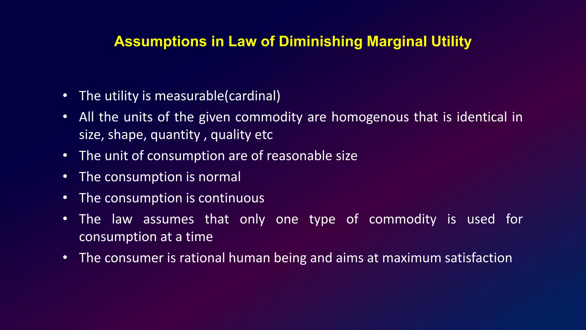 Utility - Concept and Types - Law of Diminishing Marginal Utility ...