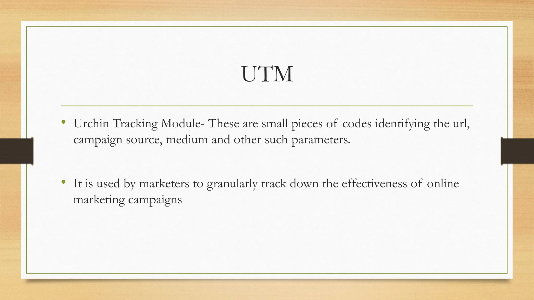 All about UTMs and UTM Sheets UTM Builders | PPTX