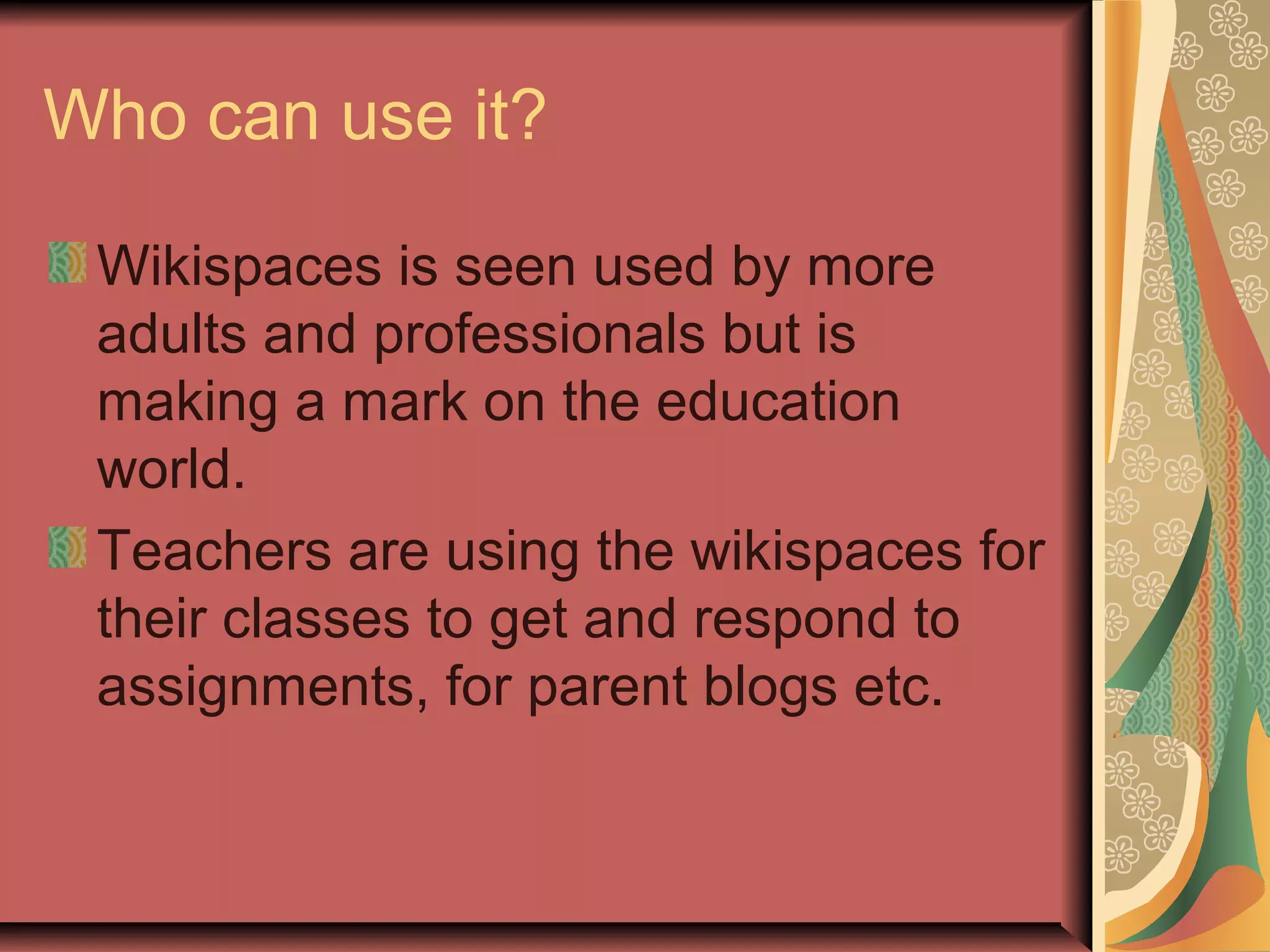 All about wikispaces | PPT | Internet | Computing