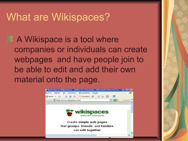 All about wikispaces | PPT | Internet | Computing