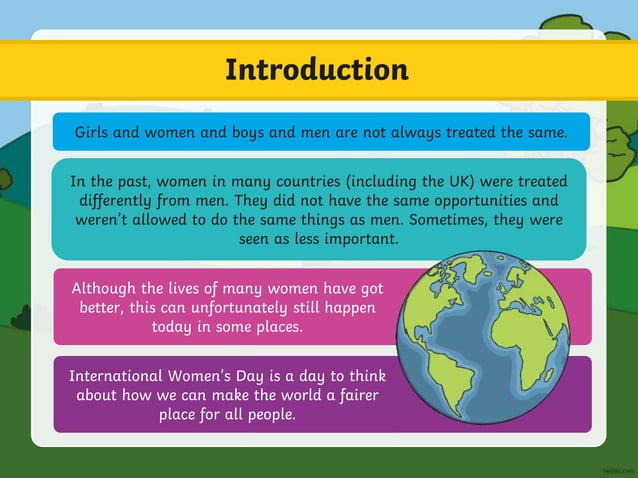 Women's Day presentation for Primary School G2 students | PPTX