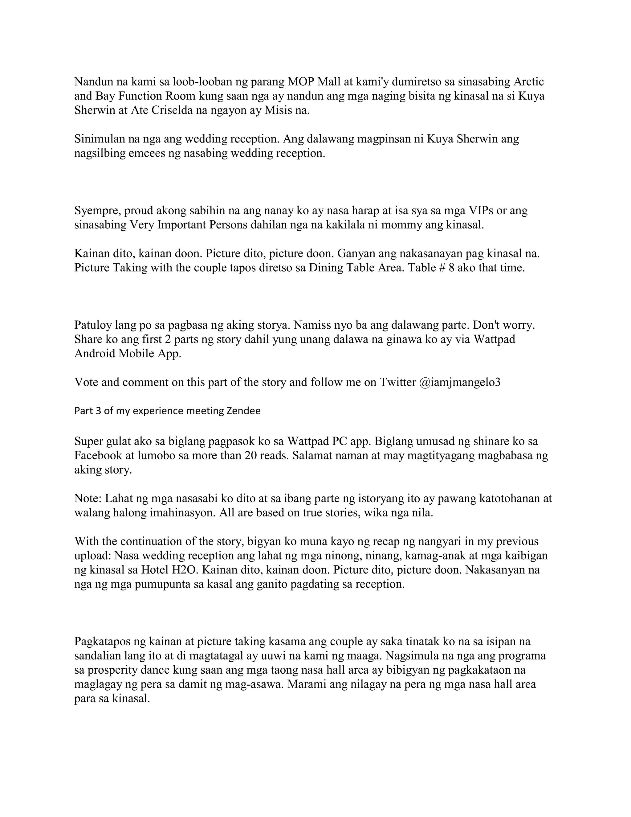 All about zendee tenerefe and my experience meeting her | PDF