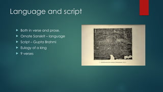 Allahabad Pillar Inscription of Samudragupta.pptx