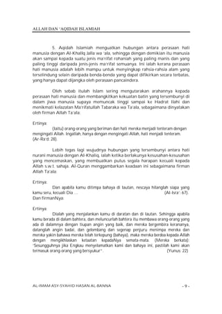 Allah dalam aqidah islamiah hasan al banna | PDF
