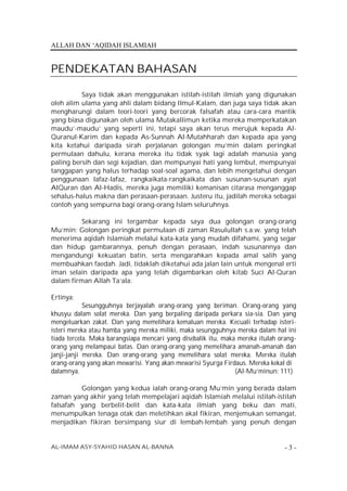 Allah dalam aqidah islamiah hasan al banna | PDF