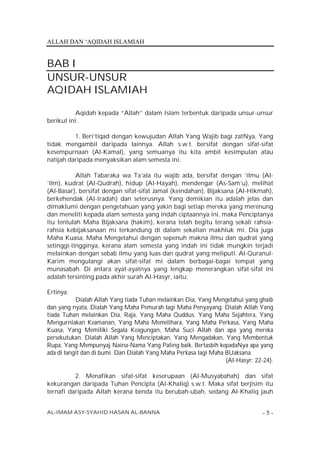 Allah dalam aqidah islamiah hasan al banna | PDF