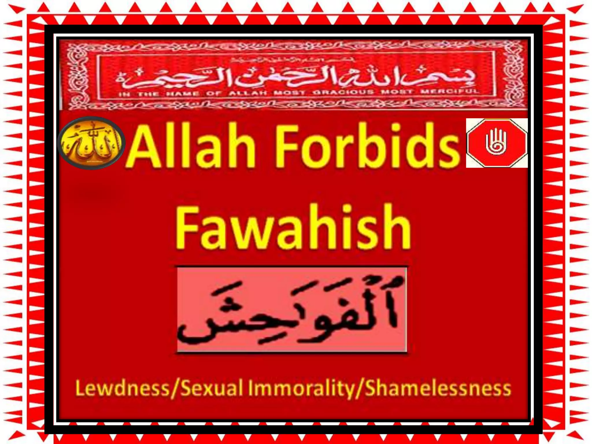 Allah forbids fahisha | PPTX | Islam | Religion & Spirituality